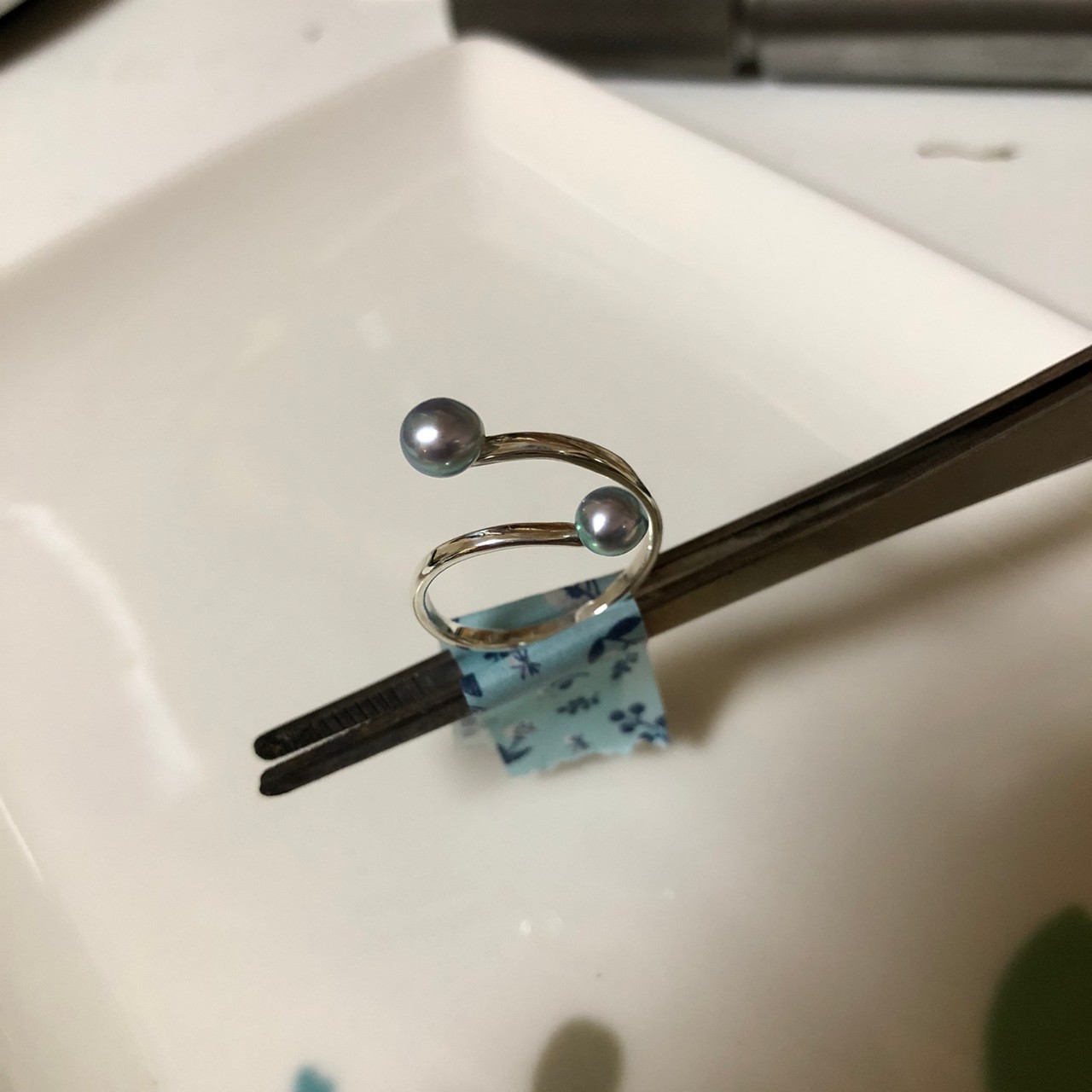 Akoya Ring - Flower Jem